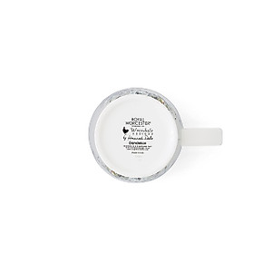 Portmeirion Royal Worcester Wrendale Designs Dandelion Mug | 14 Ounce Large Coffee Mug with Mouse Design | Made from Fine Bone China | Microwave and Dishwasher Safe