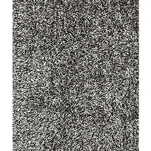 SAFAVIEH New Orleans Shag Collection 4' x 6' Platinum / Ivory SG531 Handmade 1.6-inch Thick Area Rug