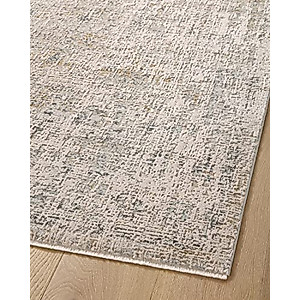 Amber Lewis x Loloi Alie Collection ALE-02 Sand / Sky, Traditional 18" x 18" Sample Rug