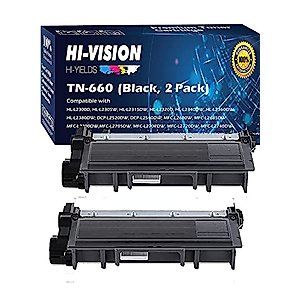 HI-Vision Compatible for Toner Cartridge Brother TN-660 TN 660 TN660 Replacement for HL-L2380DW HL-L2320D HL-L2300D HL-L2340DW HL-L2360DW HL-L2365DW HL-L2305W MFC-L2700DW MFC-L2740DW Printer