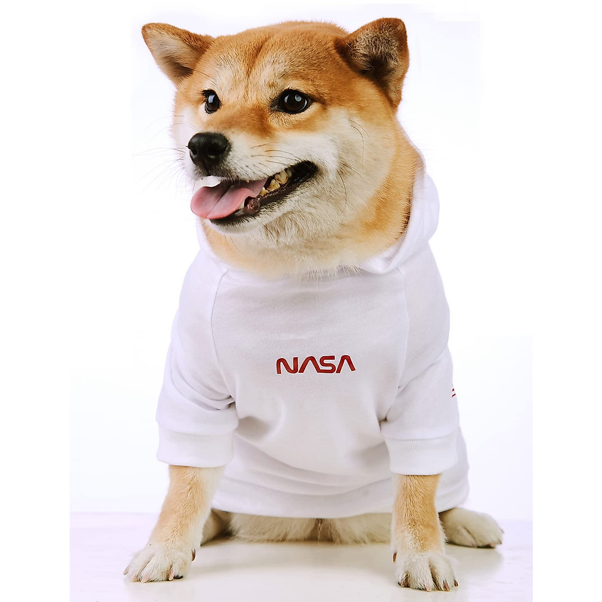 Coomour NASA Dog Halloween Shirts Dogs Clothes Puppy Hoodies Pet Sweatshirt Doggie Outfits Cat Apparel (M)