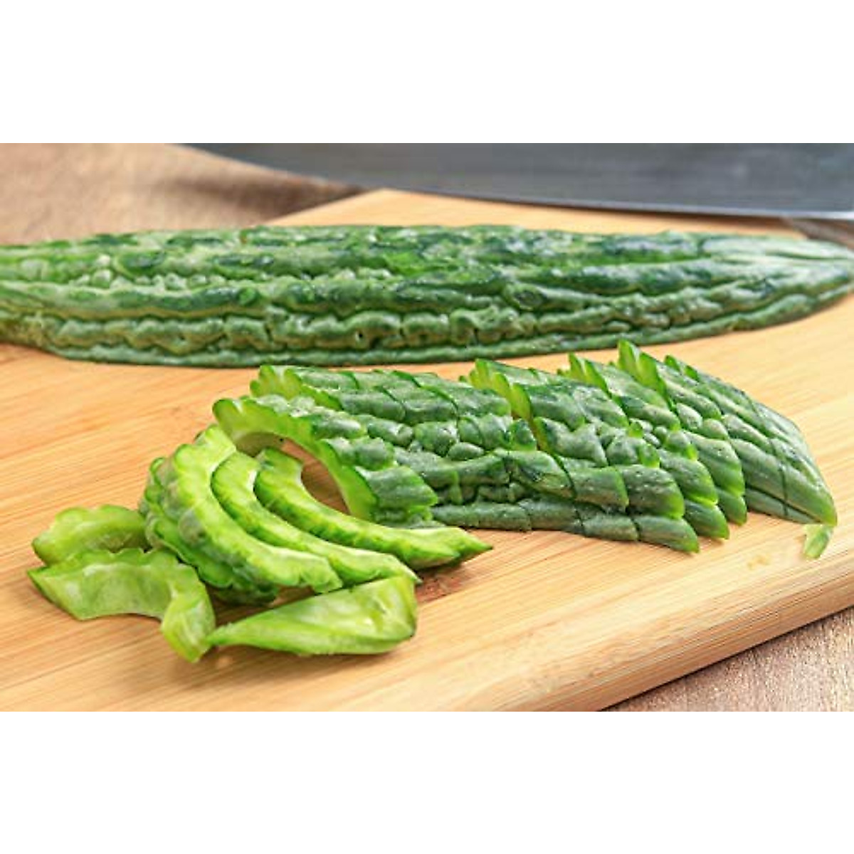 Gaea's Blessing Seeds - Bitter Melon Seeds - Bitter Gourd Heirloom Non-GMO Bittermelon Seeds with Easy to Follow Planting Instructions - 92% Germination Rate (Pack of 1)