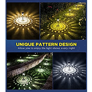 ornesign Ultra Bright Solar Outdoor Lights Decorative 10 Pack, 100% Faster Charge Solar Pathway Garden Lights Up to 12H Auto On/Off, Solar Lights Outdoor Waterproof for Walkway Yard Lawn