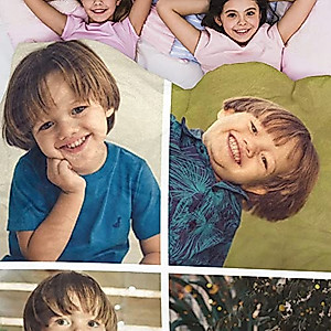 bonim Personalized Picture Blanket Customized Blankets with Photos Text Throw Blanket with Name Text Personalized Blanket Gifts for Birthday Christmas - 50"x 60"