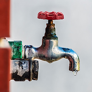 Pndeyo 2pcs Outdoor Faucet Handle, 6x6mm Round Wheel Hose Bib Handle, Rustproof Water Spigot Handle Outside Water Valve Faucet Handle Replacement Parts- Red