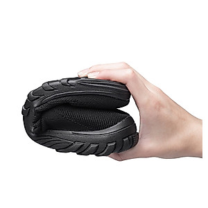 SILLENORTH Mens Womens Water Shoes Quick-Dry Sock Aqua Water Sneakers for Diving Swimming Surfing Yoga Beach Sea Sports Black Size 13 Men/16 Women