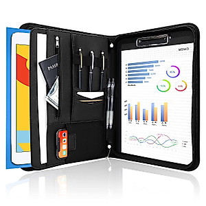 ProCase Hard EVA Case for Texas Instruments Ti-84 Plus CE Bundle with Portfolio Business Padfolio Folder with Zipper