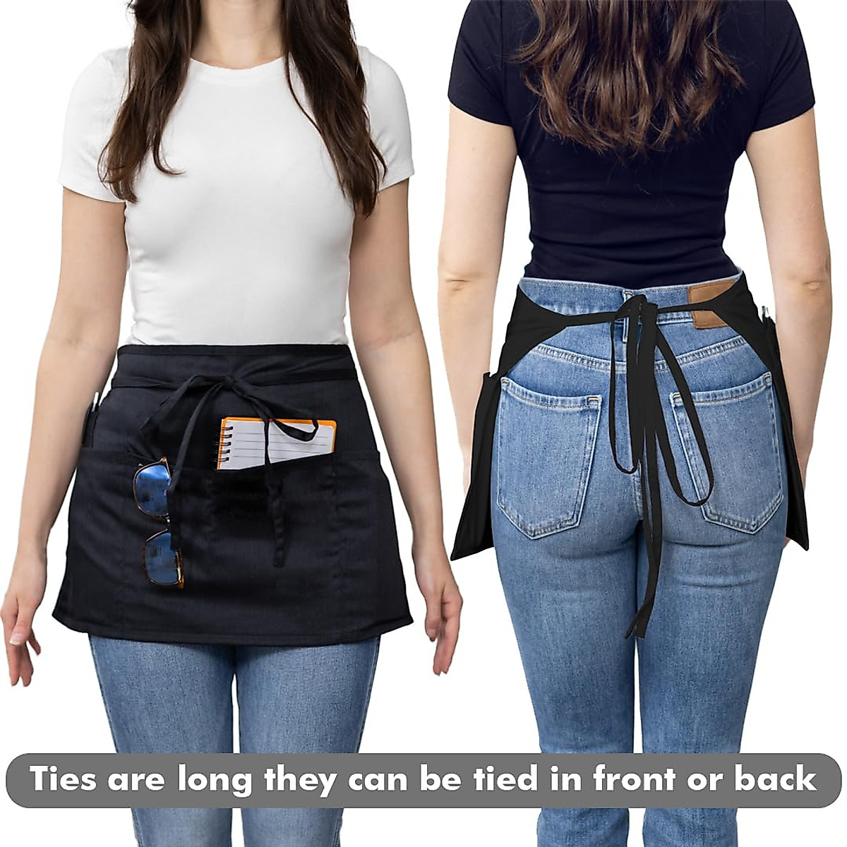 Dreamology Ultimate All-Purpose unisex 4 pocket cotton Apron - Waitress Apron, Chef Apron, aprons for women with pockets