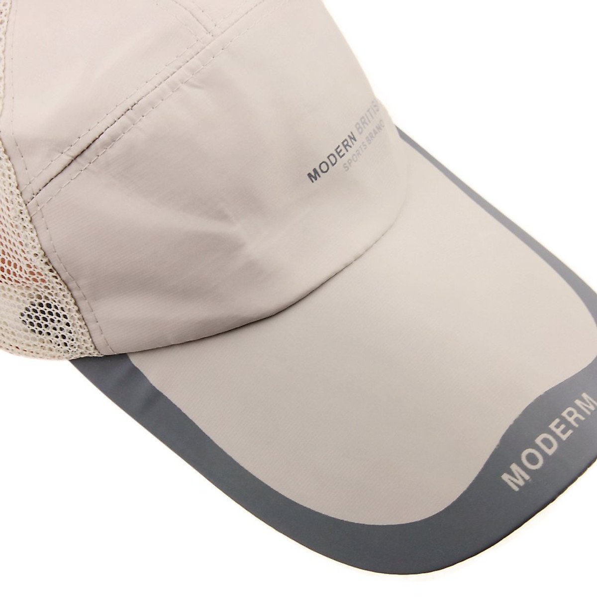 FakeFace Adults Fast Dry Large Long Brimmed Baseball Golf Cap Outdoor Sports Fishing Anti-UV Sun block Protection SunHat Sunbonnet Adjustable Mesh Cap Hat,Camel,Adjustable