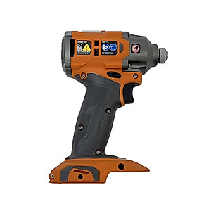 RIDGID 18V Brushless Cordless 1/4 in. Impact Driver R862301 (Tool Only, Bulk Packaged), Orange