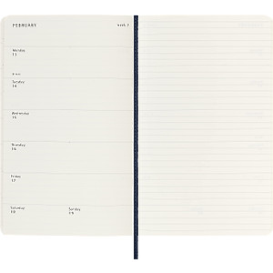 Moleskine Classic 18 Month 2022-2023 Weekly Planner, Soft Cover, Large (5" x 8.25"), Sapphire Blue