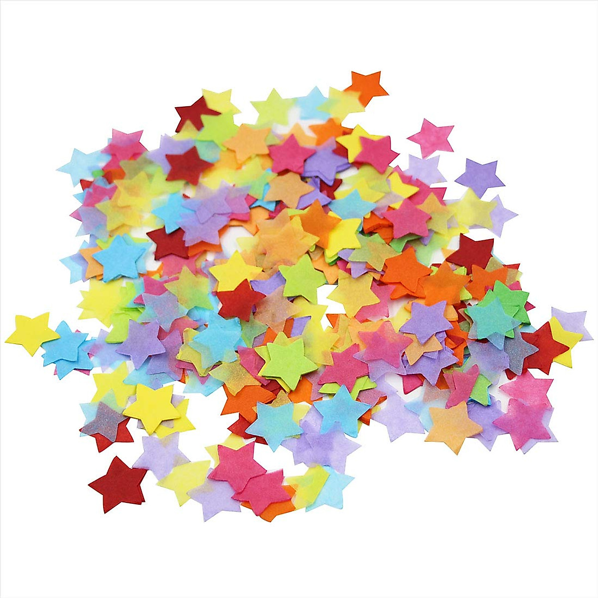 Mybbshower Rainbow Paper Star Confetti Table Scatter for Birthdat Party Pack of 4000 Pieces