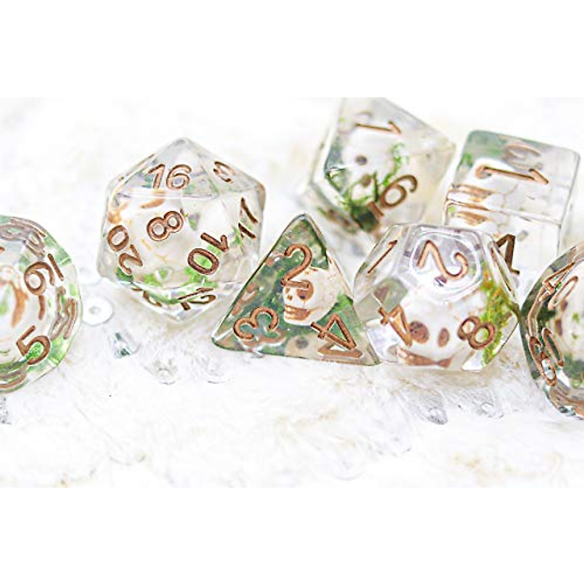 Skull of Death Necromancer DND Dice Set for Dungeons and Dragons, Gifts, D&D, D and D, Pathfinder, Accessories, D20, Polyhedral, Resin Dice, Metal, Dice Tray, Tower, Bag, Box