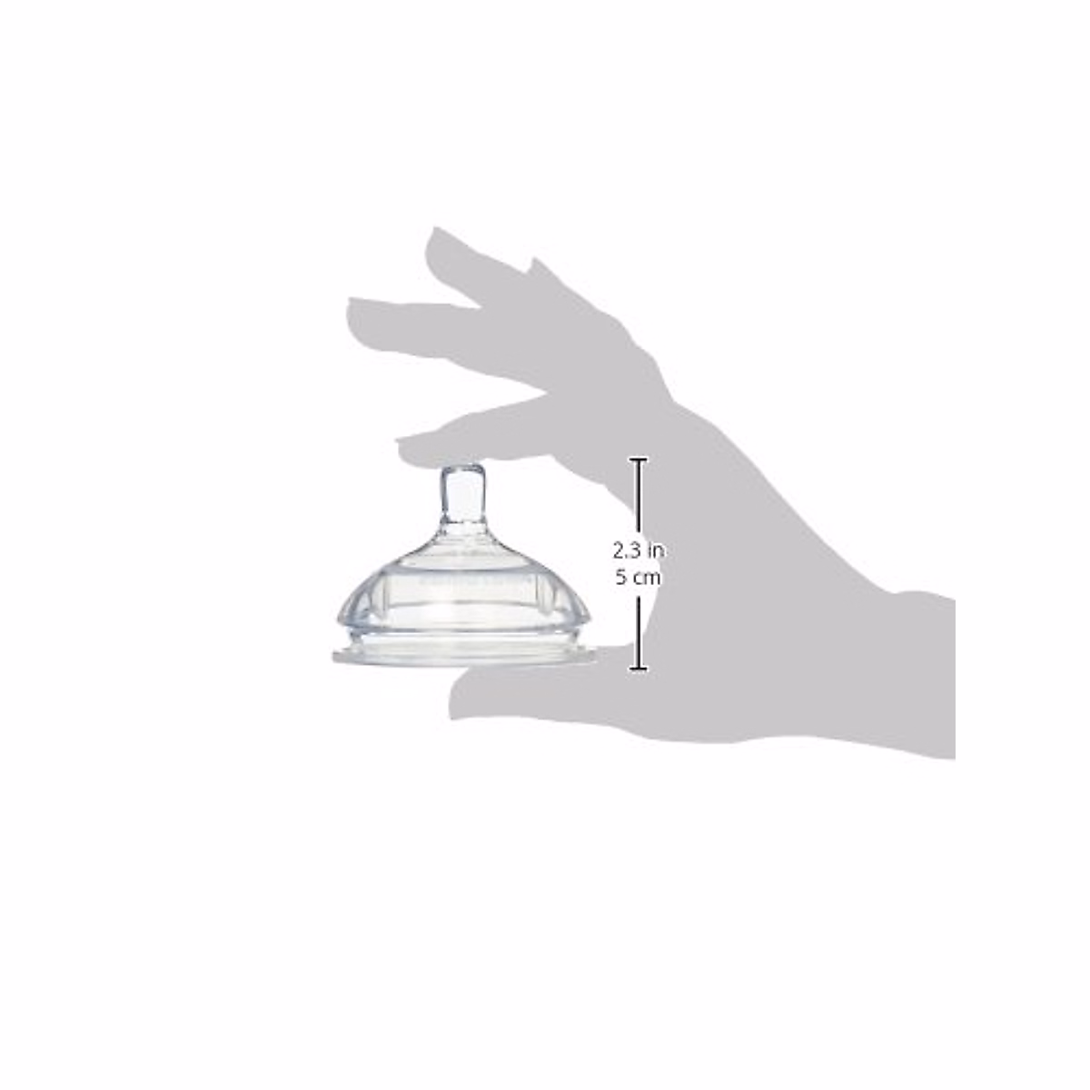 Comotomo Replacement Nipples in Slow Flow for Ages 0-3 Months: Total of 4 Replacement Nipples