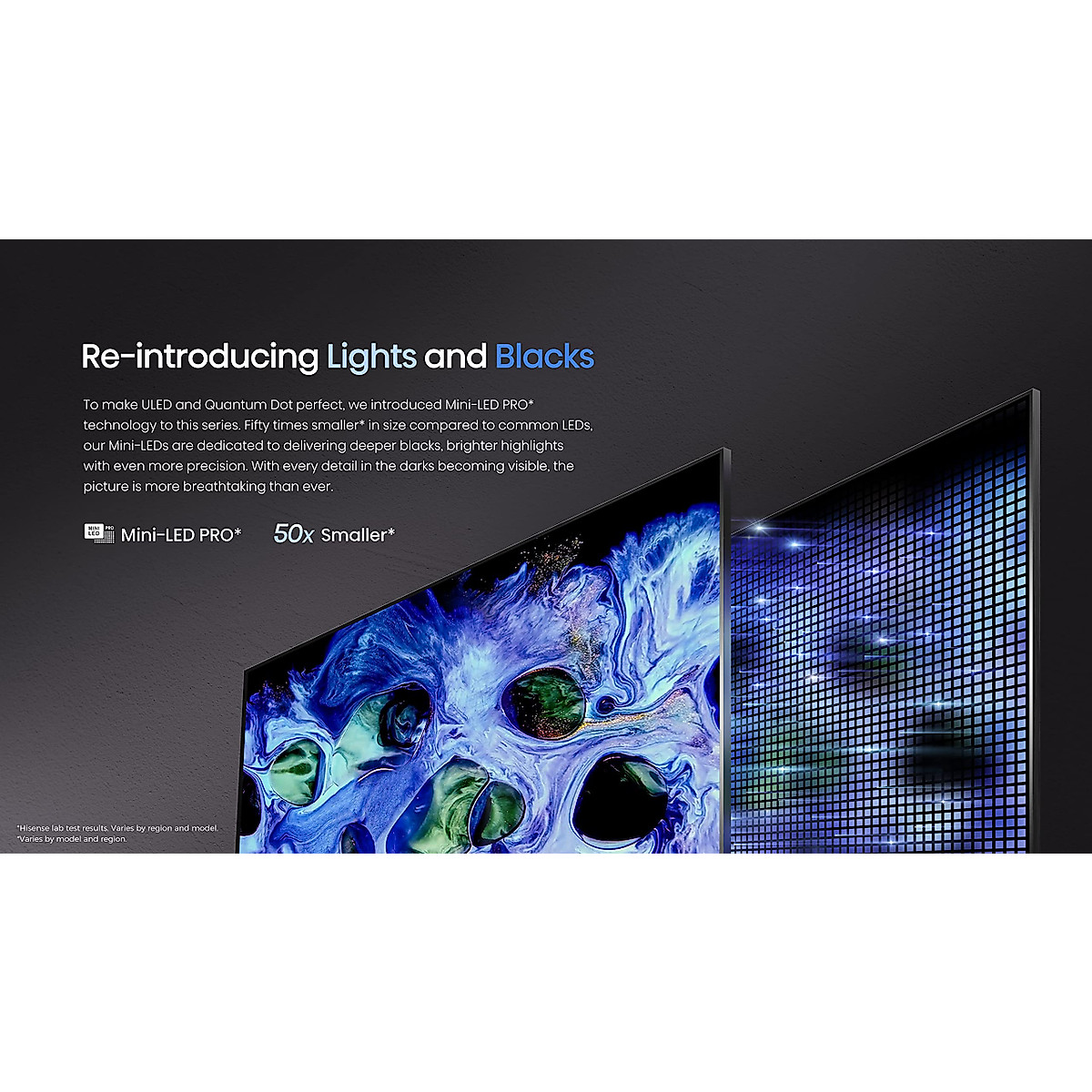 Hisense 65U8H QLED U8H Series Quantum 4K ULED Mini-LED 65-Inch Class Google Smart TV with Alexa Compatibility, Quantum Dot, 1500-nit HDR10+, Black