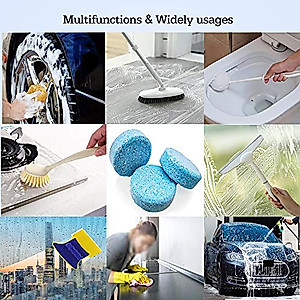 DOKIKO 50 Pcs Car Windshield Washer Fluid concentrate Tablets,Windshield Wiper Fluid,1 Pack Makes 52.5 Gallons,1 Piece Makes 1.05 Gallons(Winter: Use With De-icer or Methanol)