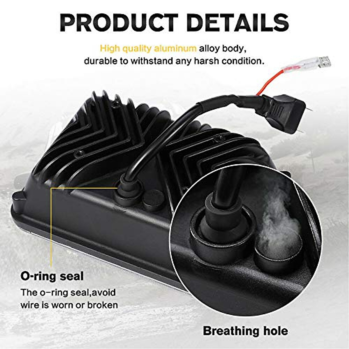 AUTOFU 4PCS 4X6 LED Headlights DRL for Chevy Pick Up Trucks C10 C20 K10 K30 K5 Blazer Suburban (1981 to 1987), Sealed Beam High Low H4651 H4642 H4652 H4656 H4666 H4668 H6545 Conversion Kit