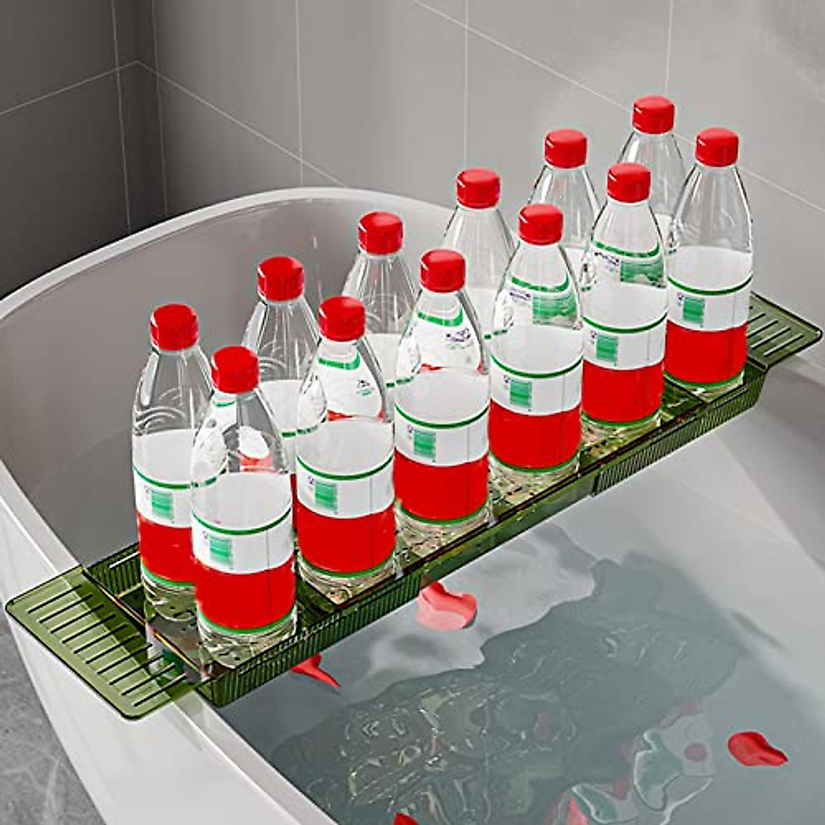 Bathtub Caddy Tray,Expandable Bath Table Over Tub,Multifunctional Bath Rack Tub Organizer, Tub Organizer Holder for Book Wine Phone Bathroom Shower