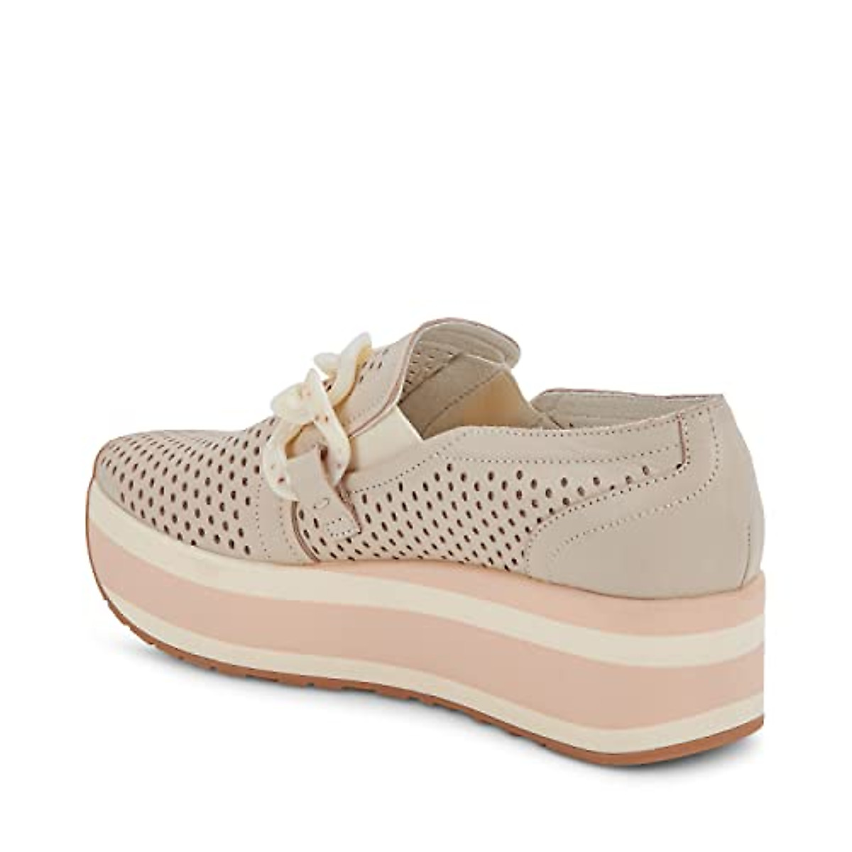 Dolce Vita Women's JHENEE PERF Sneaker, Sand Nubuck, 6.5