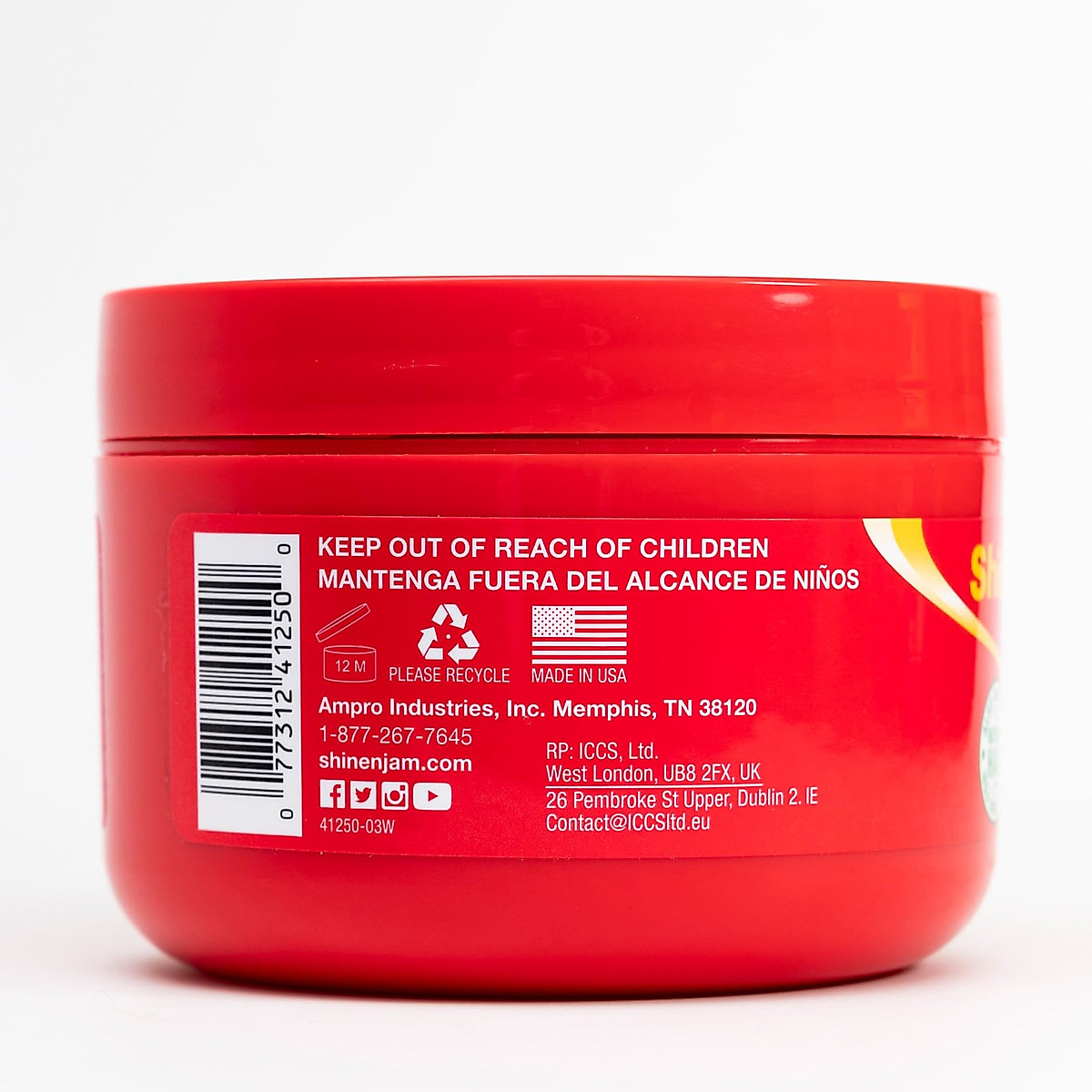 AmPro Shine-n-Jam Magic Fingers Gel for Braids - Provides Firm Hold with Non-Greasy Shine - Strengthens Hair with Silk Proteins - Works on Any Hair Texture to Create Multiple Styles - 8 oz