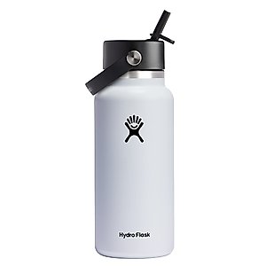 Hydro Flask Wide Flex Straw Cap White 32 Oz
