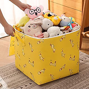 LOYE Comforter Bags Storage Bag Wardrobe Storage Bag Sweater Clothes Storage Container Clothing Storage Box Foldable Closet Storage Clear Plastic Clothes Bags (B-@, One Size)