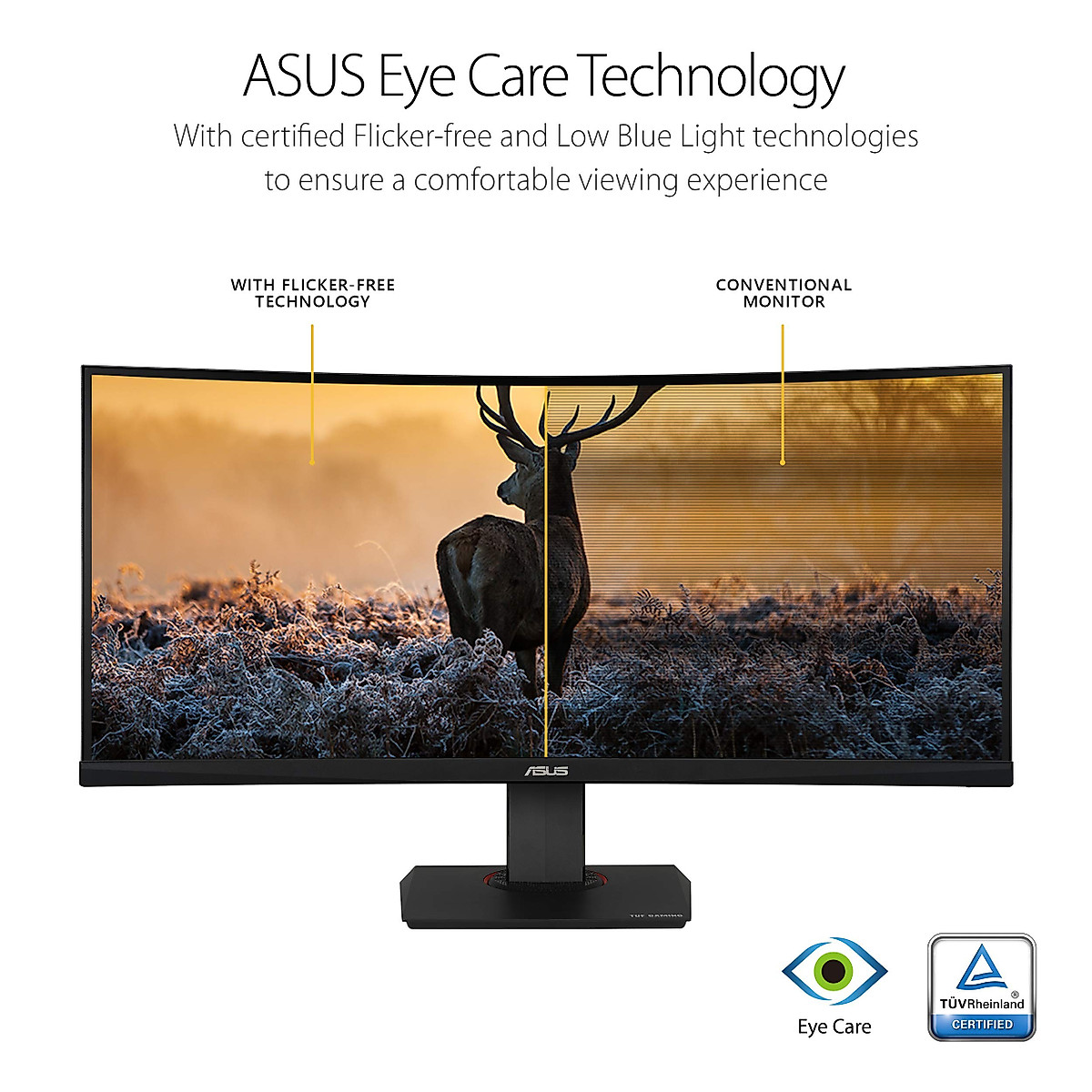 ASUS 35" WQHD 1800R Curved Gmng Mntr (Renewed)