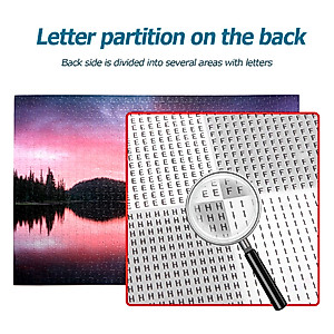 Bgraamiens Puzzle-Shadow on The Lake-1000 Pieces Peaceful Lake and Mountain Nature Scenery Series Jigsaw Puzzles