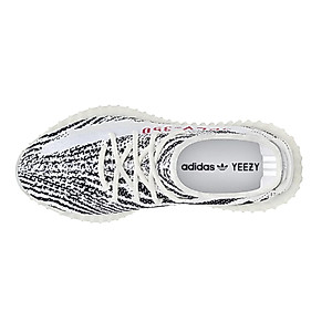 adidas Mens Yeezy Boost 350 V2 Zebra White/Black-Red Fabric Size 8.5