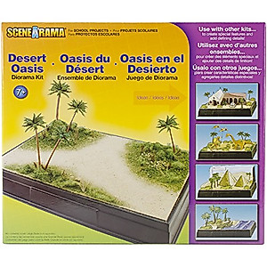 Woodland Scenics SP4112 Scene-A-Rama Desert Oasis Diorama Kit, Multicolor