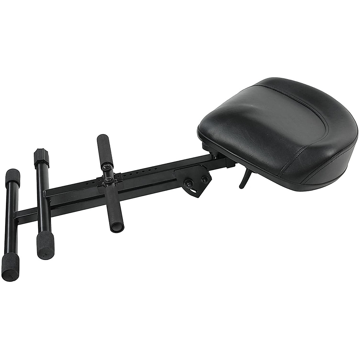 K&M Konig & Meyer 14047.000.55 Performance Pneumatic Stool | Easily Adjust Height/Angle of the Ergonomic Set /Footrest | Professional Grade for all Musicians | German Made | Black Imitation Leather