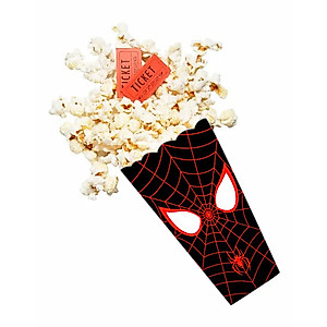 20PCS Spidey Party Favor Miles Morales Popcorn Boxes Spiderman Goodie Boxes for Spidey And His Amazing Friends Party Supplies