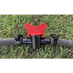 Rayurain 15pieces Plastic Lateral in Line Barbed Shut Off Valve for Dripperline 16mm (fit I.D. 0.510"–0.590")