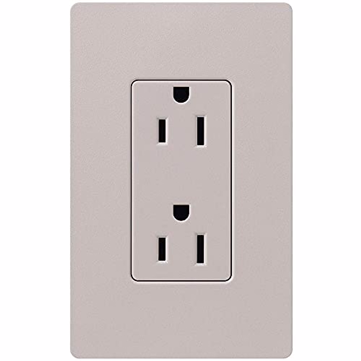 Lutron Satin Colors 20 Amp Tamper-Resistant Duplex Receptacle - Taupe