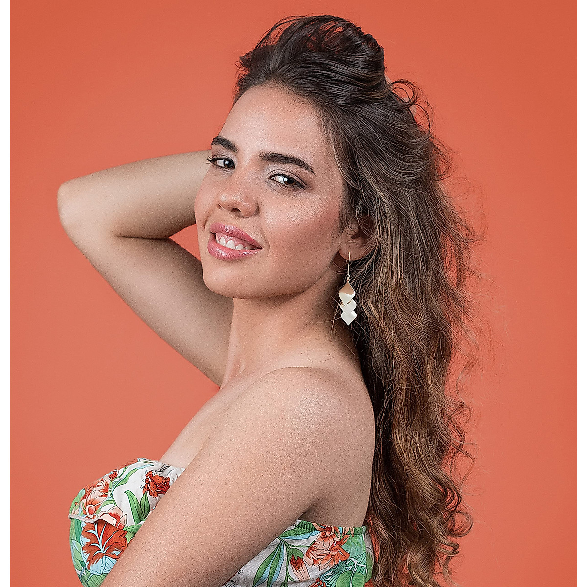 Three-color Silver Dangle Earrings for women shiny and sharp looking stylish match clothing Lightweight & Fashionable 925 Sterling Silver Hooks