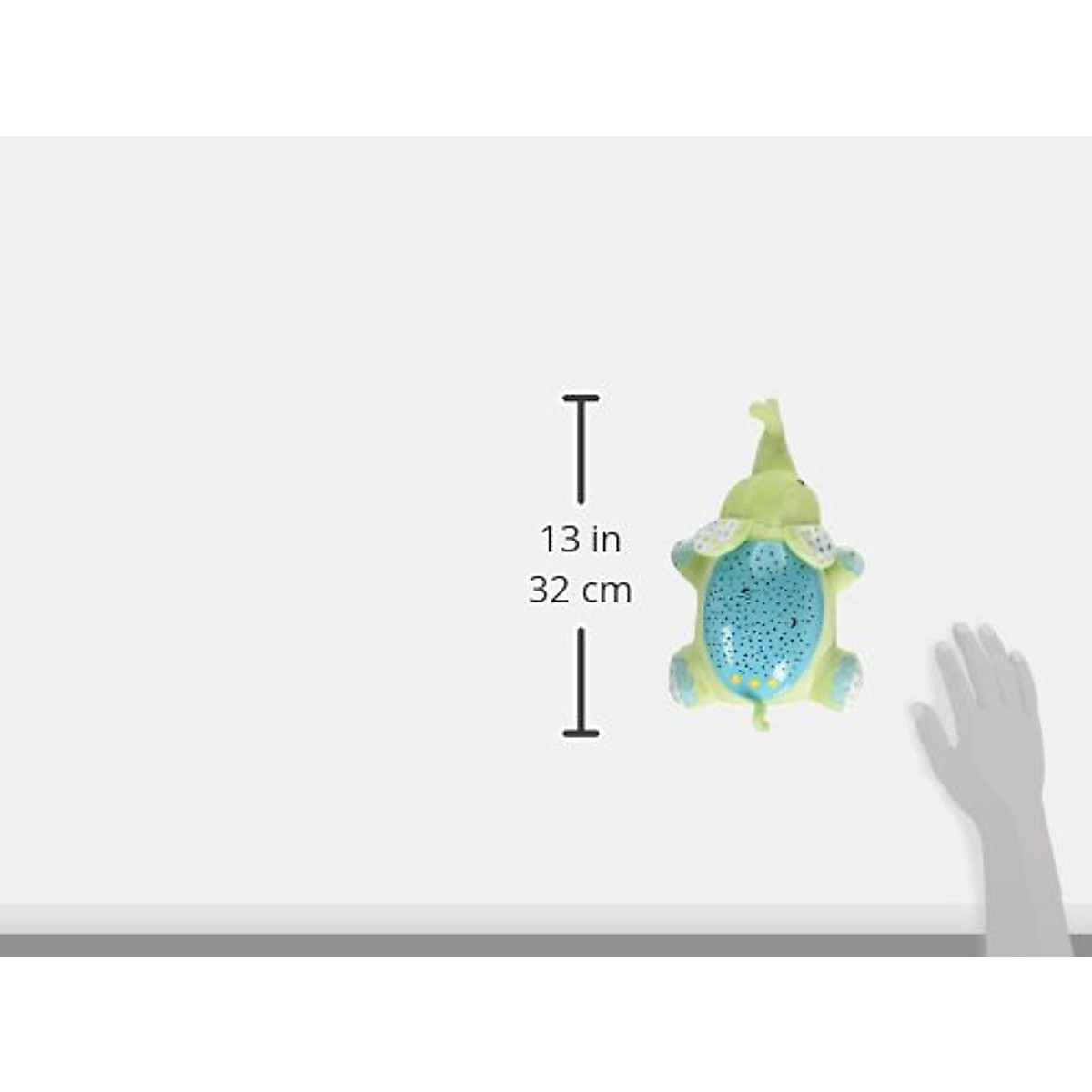 SwaddleMe® Slumber Buddies® Soother (Gray/Green Elephant) – Projector Night Light for Kids with Calming Songs and Sounds