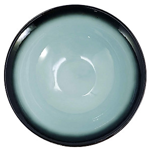 Happy Sales, Japanese XL Bowl Multi Purpose Bowl Ramen Bowl Udong Soba Tempura Noodle Pho Donburi Rice Tayo Bowl (GreyBlue)