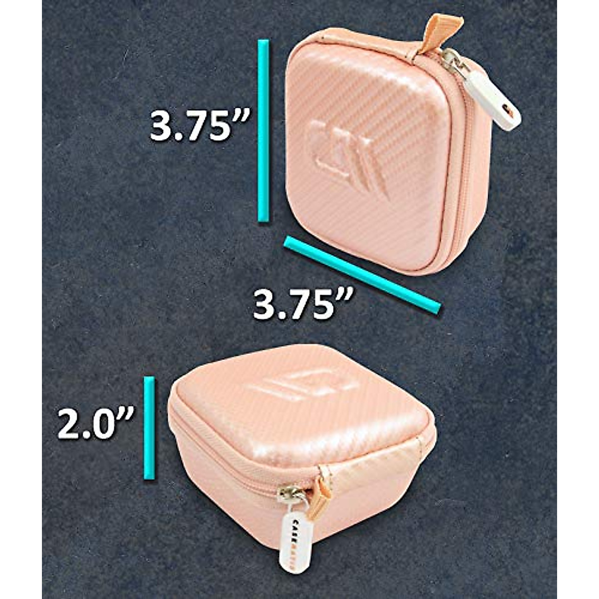 CASEMATIX Travel Case Compatible with Beats Powerbeats Pro Wireless Earbuds - Rose Gold Case Only