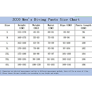 Men's Wetsuit Pants, 2mm Neoprene Long Pants for Surfing Kayaking Swimming Diving Canoeing (Black, L)