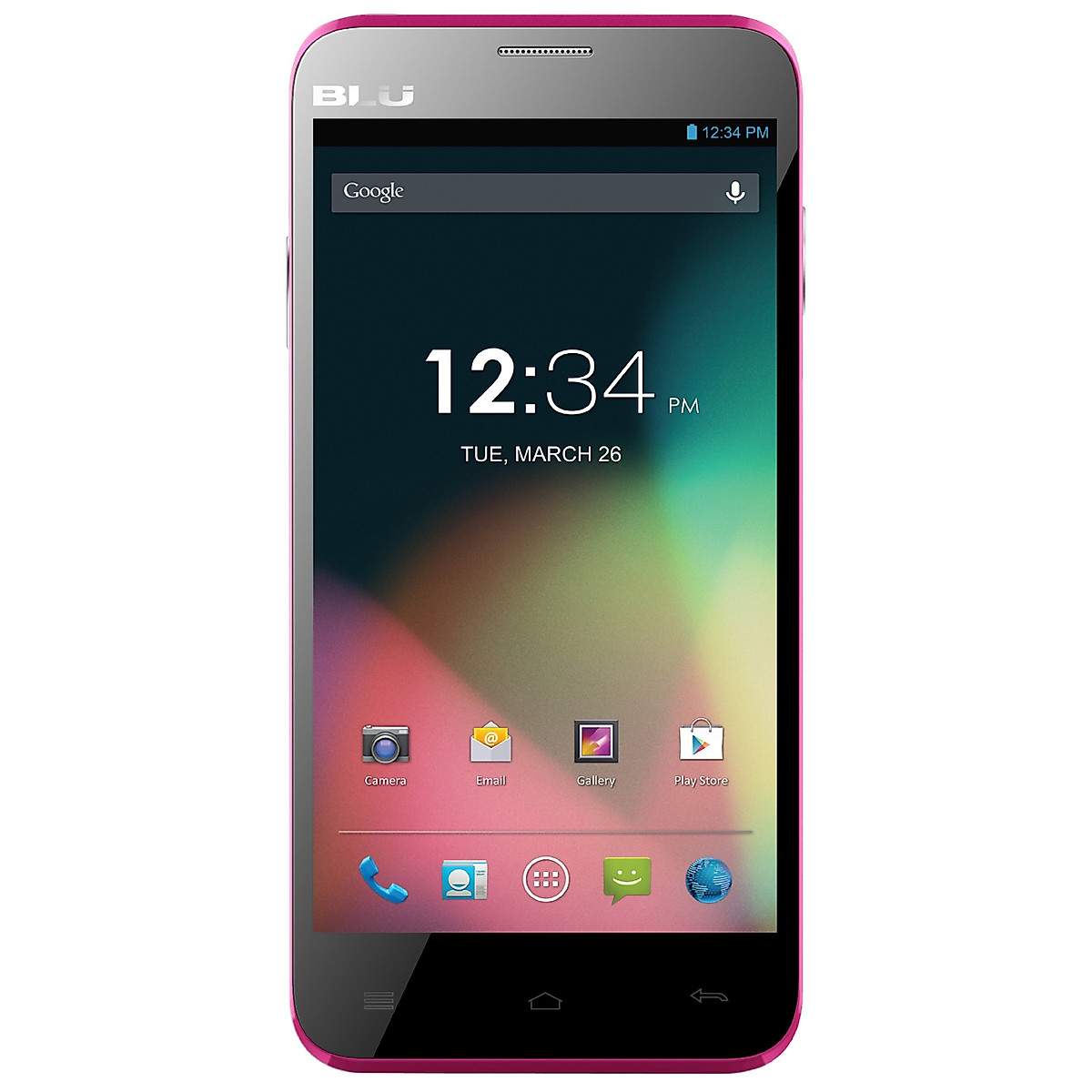 BLU Dash 5.0 D410a Unlocked Dual SIM GSM Phone (Pink)