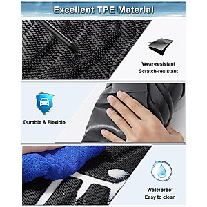 Mixsuper Custom Fit for Floor Mats 2015-2019 Ford Transit 150/250/350 (No Transit Connect) All Weather Floor Liners 1st Row 1 Piece