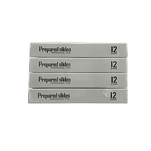 Plastic Prepared Microscope Slides for Kids, Cainda 48pcs Animals Insects Plants Flowers Sample Microscope Slides with Specimens for Students Adult Biology Science Programs