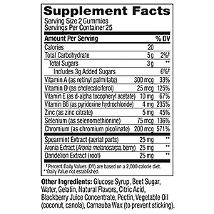 OLLY Flawless Complexion Gummy, Clear and Healthy Skin Support, Vitamins E, A, Zinc, Chewable Supplement, Berry - 50 Count (Pack of 1)