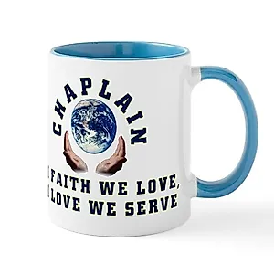CafePress Chaplain Shirts 2 Mug Ceramic Coffee Mug, Tea Cup 11 oz