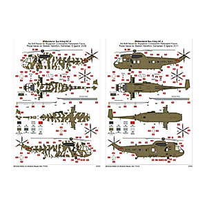 Airfix A04056 Westland Sea King HC.4 1:72nd Military Helicopter Plastic Model Kit , Navy
