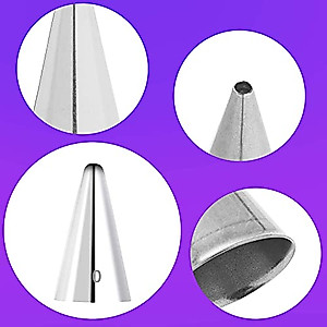 GOOTRADES 7 Pcs-Set Cake Decorating Tips (5 Writing Tube,1 Coupler,1 Silicone Pastry Bag)