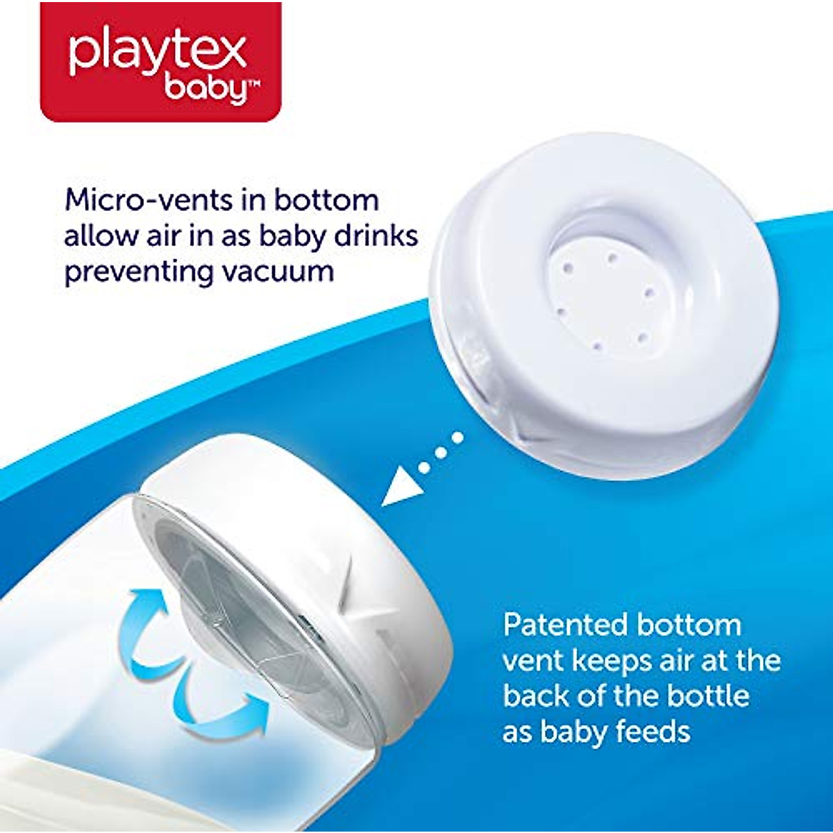 Playtex Baby VentAire Newborn Gift Set, Includes Anti-Colic Feeding Essentials to Meet Your Baby's Growing Needs