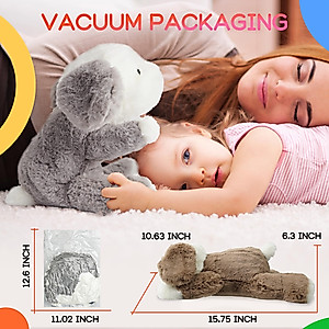 BELLOCHIDDO Plush Dog Pillow Bed Stuffed Animal Toys Plush Dog Toys Sweet Dreamers Soft Animal Toys for Toddlers Babies & Toddlers 1-3 Dog Stuffed Animal Soft Plush Cute Doll for Boys Girls