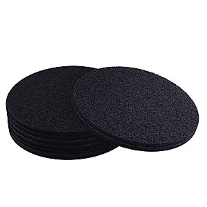KUUQA 8 Pieces Compost Bin Filters for Kitchen Compost Pail Replacement Charcoal Filters, 7.25 inches Round