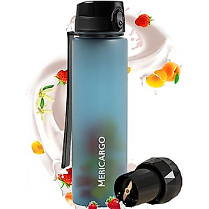 Portable Blender 32oz Large Capacity, MERICARGO Mini Blender for Shakes and Smoothies, Personal Blender with Rechargeable USB, Fresh Juice Blender with BPA Free Tritan Water Bottle, Blue
